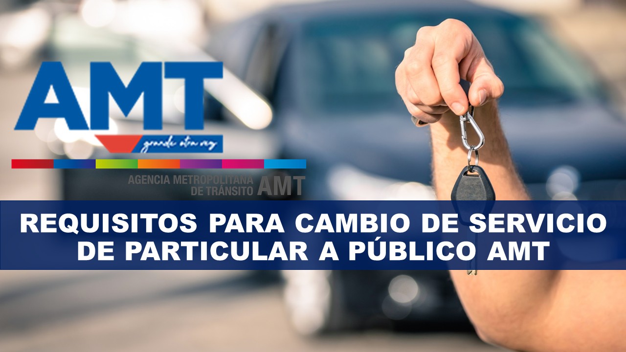 Cambio de servicio de particular a público AMT