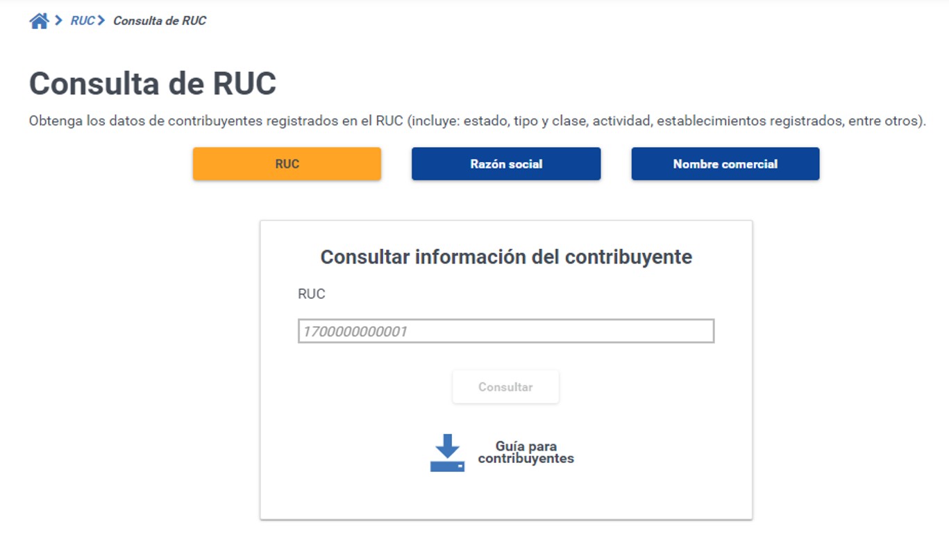≫ ¿Cómo saber mi RUC en Ecuador? (2025)